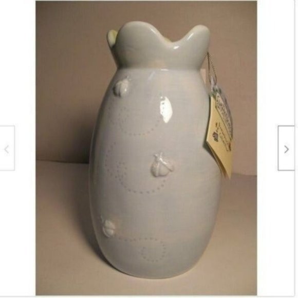 Silvestri | Accents | Ladybug Vase Ceramic Blue Pottery Art Decor Sue ...